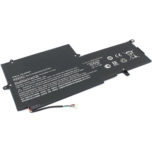 Аккумулятор OEM (совместимый с HSTNN-DB6S, PK03XL) для ноутбука HP Spectre Pro x360 11.4V 3600mAh черный