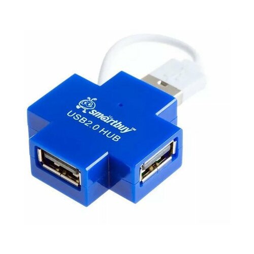USB Хаб Smartbuy 4 порта, SBHA-6900 (Синий)