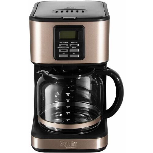 Кофеварка  REDMOND SkyCoffee M1525S, черный/бронзовый металл