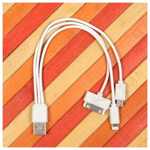 USB дата кабель 3 в 1 для Apple iPhone/micro USB, 009485