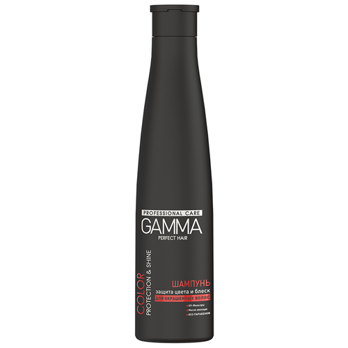 GAMMA шампунь Perfect Hair Color Protection & Shine Защита цвета и блеск  для окрашенных волос, 350 мл