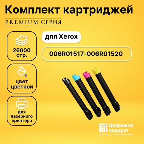 Набор картриджей DS 006R01517-006R01520 Xerox совместимый