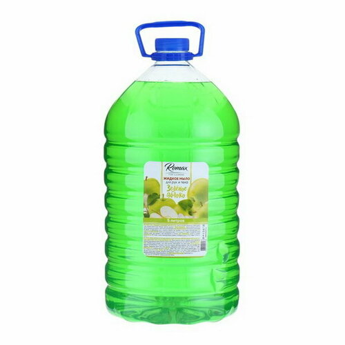 Жидкое мыло "Зеленое яблоко", 5 л