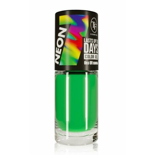 TF cosmetics Лак для ногтей 7 Days, 318 Neon Green Splash, 8 мл