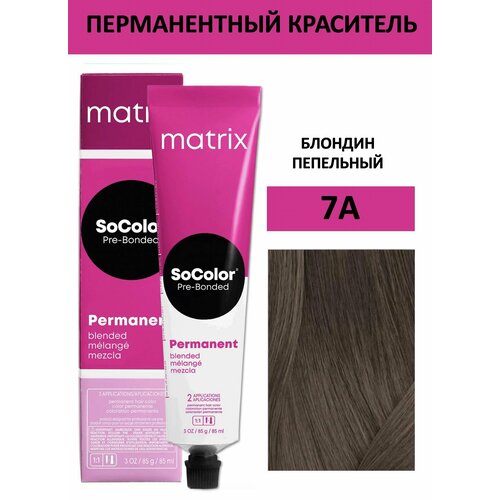 Matrix SoColor крем краска для волос 7А блондин пепельный 90мл