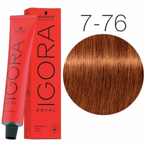 Schwarzkopf IGORA ROYAL 7-76 Средний русый медный шоколадный Краска для волос 60 мл