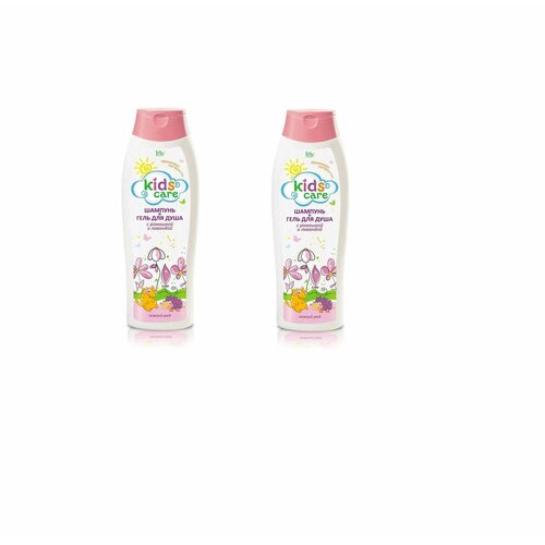 Iris cosmetic Шампунь-гель, Kids Care, Ромашка и Лаванда, 400 мл, 2 уп