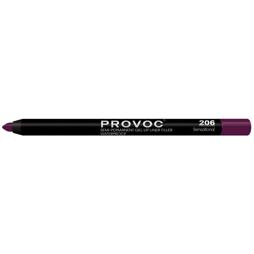 Provoc гелевая подводка в карандаше для губ Semi-Permanent Gel Lip Liner, 206 sensational