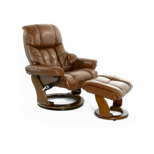 Кресло реклайнер «Relax Lux» коричневое