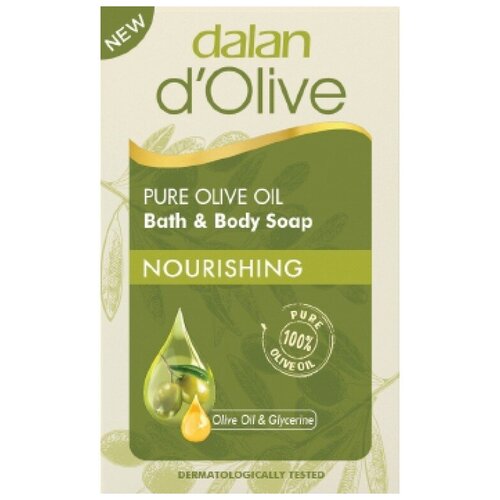 Dalan Мыло кусковое D'Olive питательное, 200 мл, 200 г