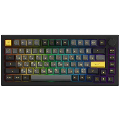 Игровая клавиатура AKKO 5075B Plus Black&Gold 3 Modes RGB Hot Swap