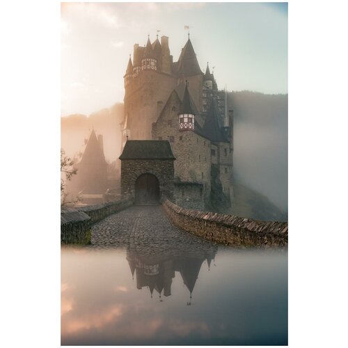 Постер / Плакат / Картина Замок в земле Рейнланд-Пфальц 50х70 см в подарочном тубусе