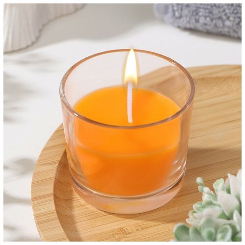 Свеча ароматическая в стакане алания "Сочное манго"