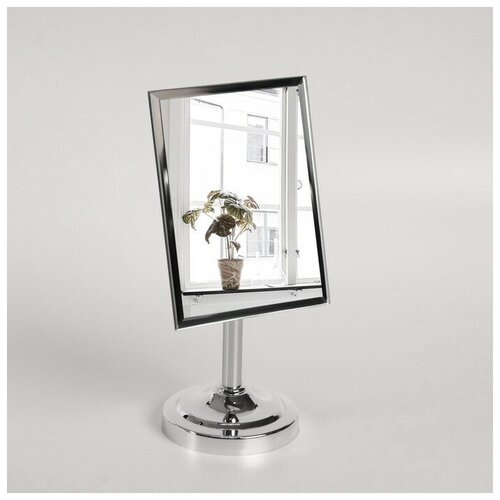 Queen fair Зеркало настольное, зеркальная поверхность 13 × 16 см, цвет серебристый