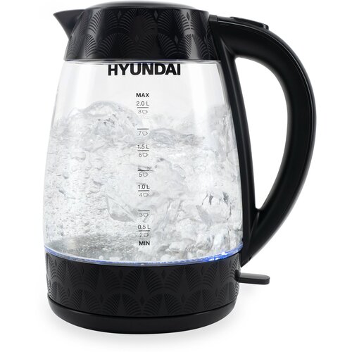 Чайник электрический Hyundai HYK-G4505 2 л. 2200 Вт черный