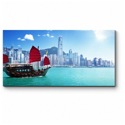 Модульная картина Чарующая бухта Гонконга 60x30