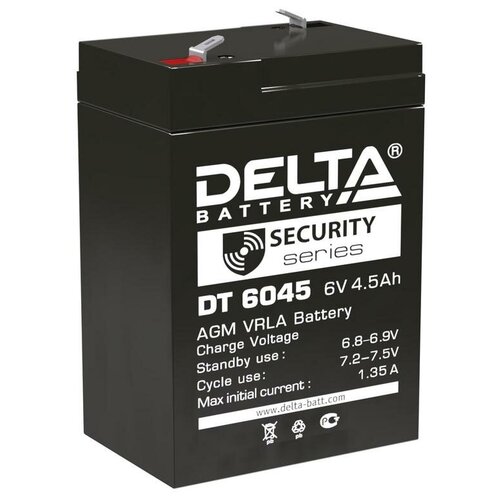 Аккумулятор 6В 4.5А. ч Delta DT 6045 (4шт.)