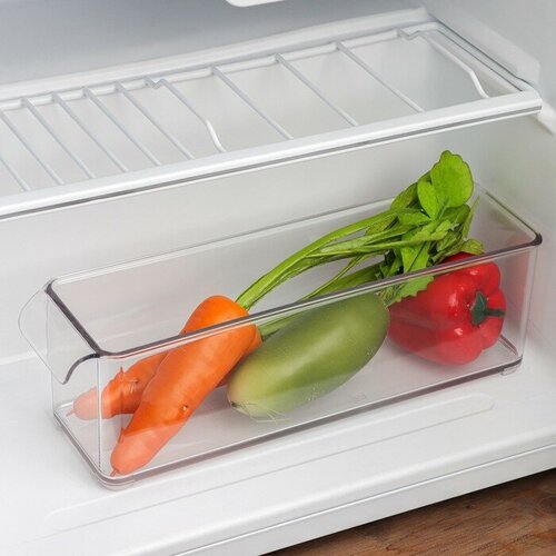 BEROSSI Контейнер для холодильника Mannaz, 32,9×9,6×10,2 см, цвет прозрачный