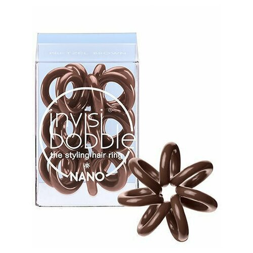 NANO Pretzel Brown резинка для волос Invisibobble