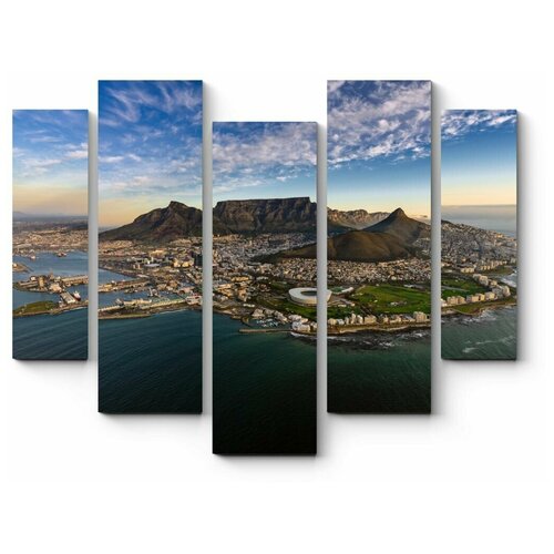 Модульная картина Потрясающая панорама Кейптауна 131x106