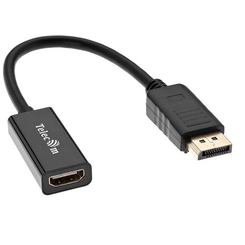 Кабель Telecom DisplayPort - HDMI (TA553), 0.2 м, черный