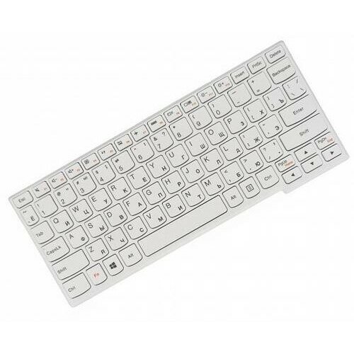Клавиатура для ноутбука Lenovo IdeaPad Yoga 11S белая, рамка белая