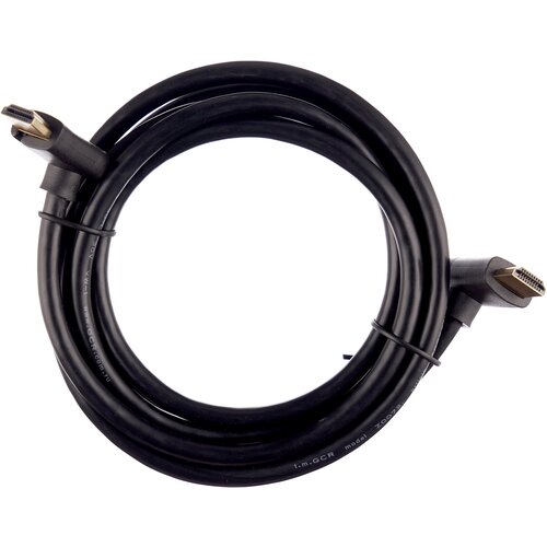 Кабель GCR HDMI (верхний угол) - HDMI (верхний угол) (GCR-HMAC1), 2 м, 1 шт., черный