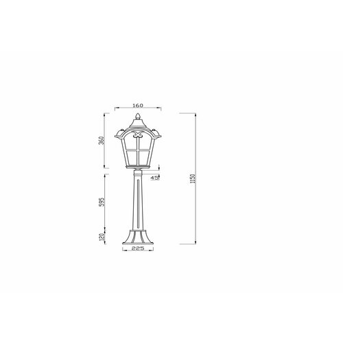 Ландшафтный светильник Outdoor O413FL-01BZ1