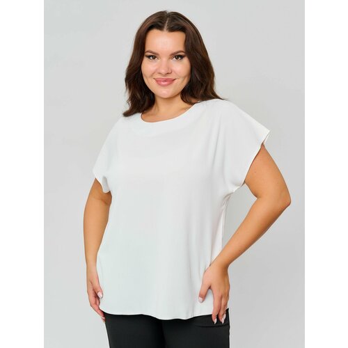 Блуза OXILIFE, размер 54, белый