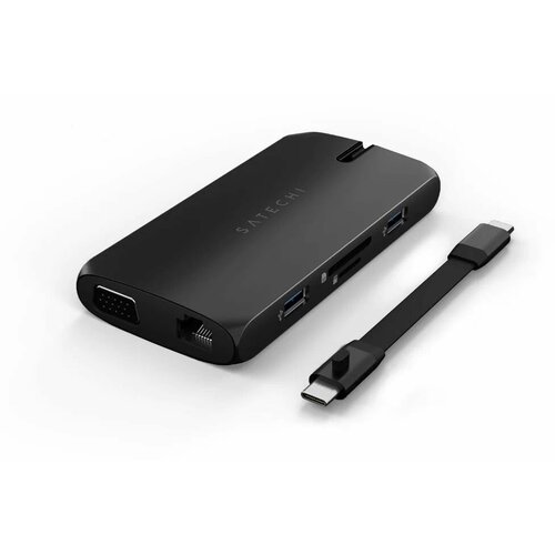 USB-Хаб Satechi On-the-Go с USB-C (ST-UCMBA) (Чёрный / Black)