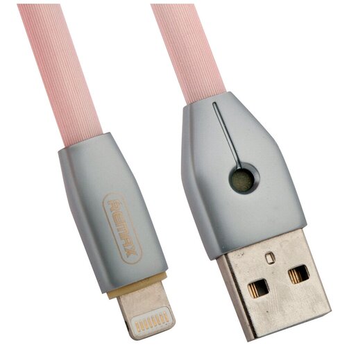 Кабель Remax Knight USB - Apple Lightning (RC-043i), 1 м, серебряный