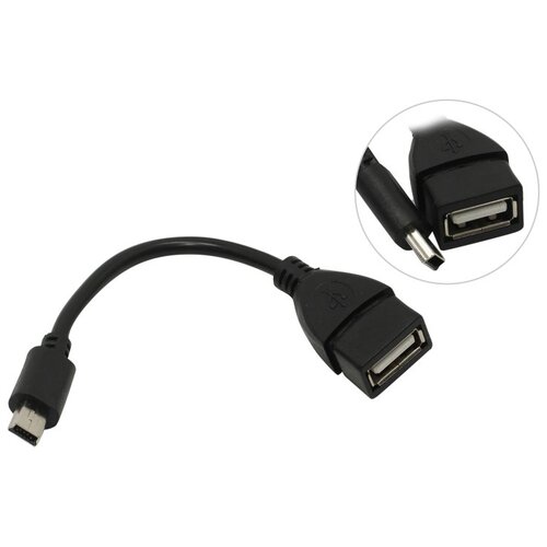 KS-is KS-132 Кабель-переходник USB AF -> miniUSB BM OTG