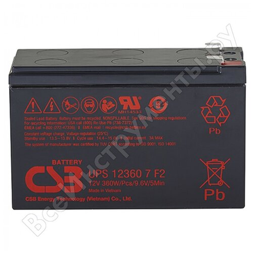 Аккумулятор CSB UPS 123607 F2