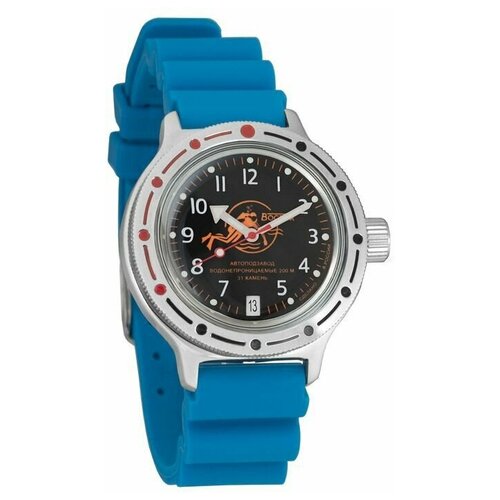 Наручные часы Восток Амфибия Мужские Амфибия 420380, голубой, синий