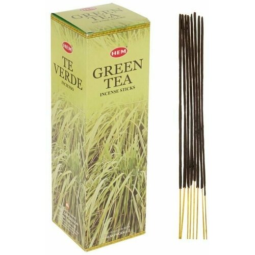 Благовония 'HEM' 8 палочек угольные green tea