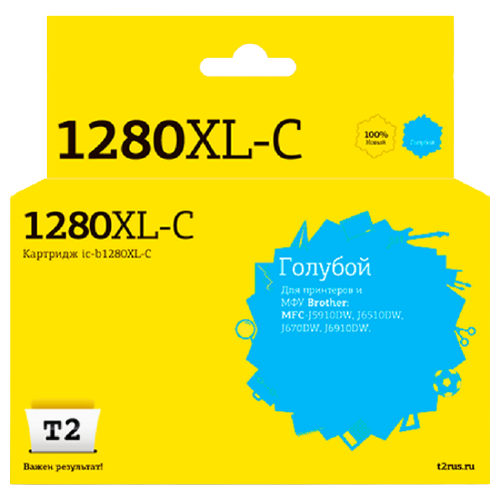 Картридж T2 IC-B1280XL-C, 1200 стр, голубой