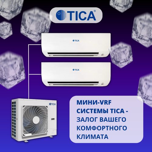 Мини-VRF система TICA 2 х TMVW056ACB / TIMS080CSREC на 2 комнаты
