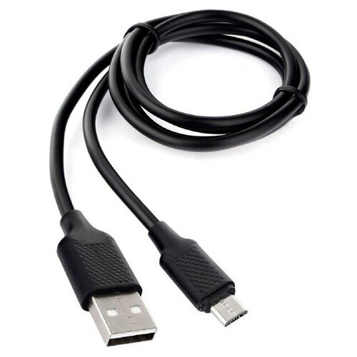 Кабель Cablexpert CCB-mUSB2-AMBMO2-1MB, microUSB - USB, 2.4 А, 1 м, быстрая зарядка, черный