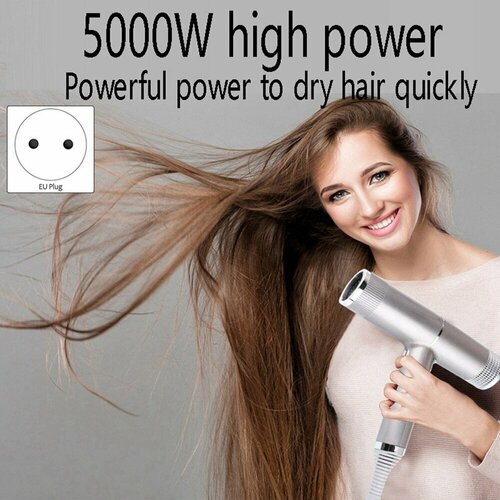 SURKER Ionic Фен для волос 2000 Вт Ионный фен для волос Hot EU Plug Silver