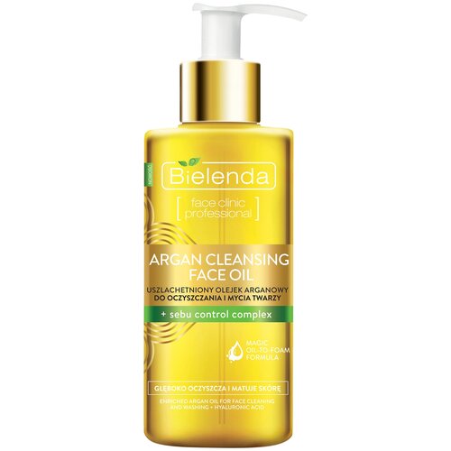 Bielenda гидрофильное масло для умывания с Sebu Control Complex Argan Face Oil, 140 мл, 140 г