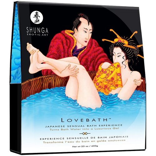 Shunga Lovebath Ocean temptation - cоль для ванны, превращающая воду в гель, 650 гр.