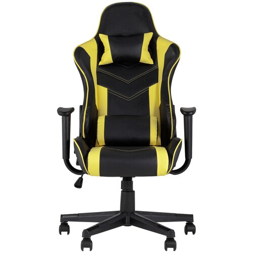 Компьютерное кресло STOOL GROUP TopChairs Impala игровое, обивка: искусственная кожа, цвет: желтый