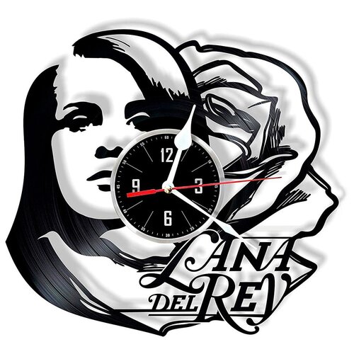 Часы из виниловой пластинки (c) VinylLab Lana Del Rey