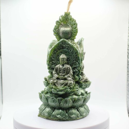 Свеча интерьерная Пагода Будда 3х. Волшебные свечи Будды