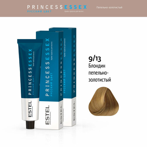 Крем-краска PRINCESS ESSEX для окрашивания волос ESTEL PROFESSIONAL 9/13 блондин пепельно-золотистый/сахара 60 мл - 2 шт