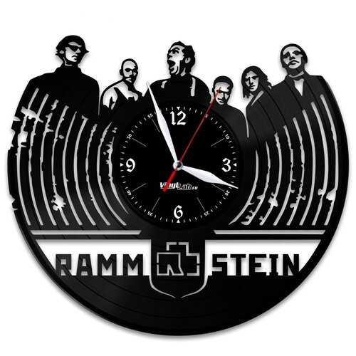 Часы из виниловой пластинки (c) VinylLab Rammstein