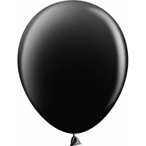 Шарики воздушные (12'/30 см) Черный, пастель, 100 шт. набор шаров на праздник