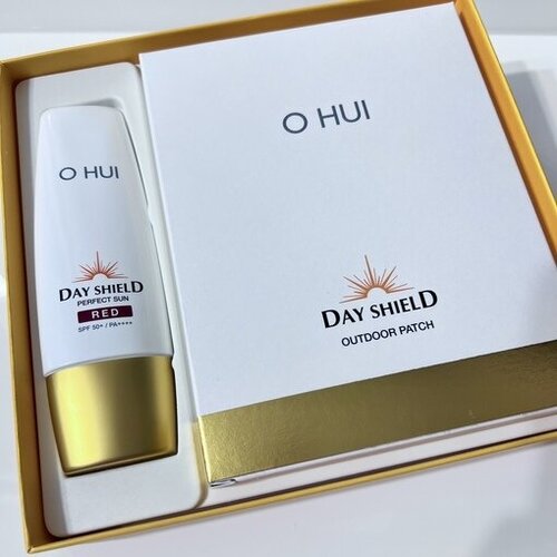 O HUI Современный солнцезащитный крем (50мл)SPF 50 PA Day Shield Perfect Sun Red