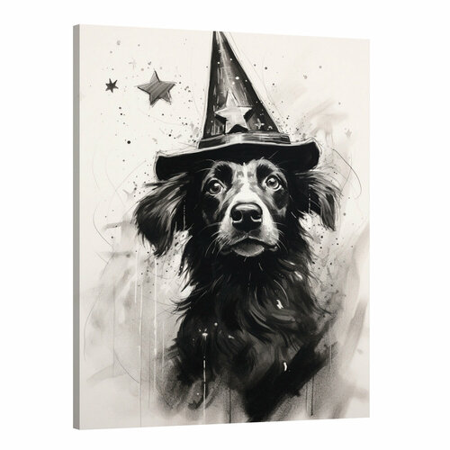 Интерьерная картина 50х70 "Собачья магия"