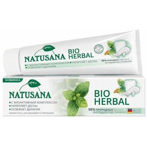 Зубная паста, Natusana, Bio Herbal, для укрепления десен, 100 мл